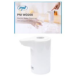 Elektrische pomp voor waterfles PNI WD200, opladen via USB-C, 800 mAh-accu